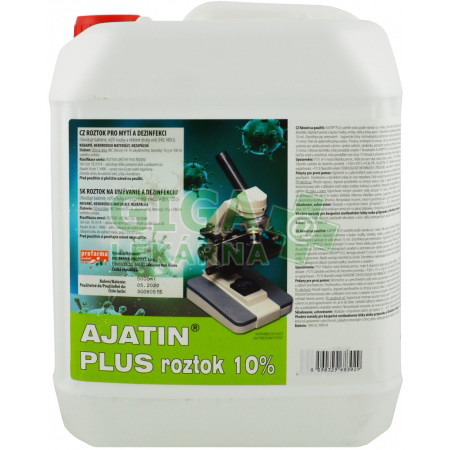 Ajatin Plus 10% roztok 5000ml - GigaLékárna.cz