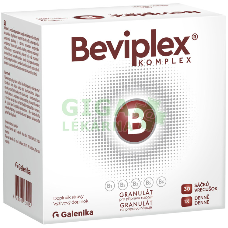 Beviplex B komplex granulát 30x3.5g Galenika - GigaLékárna.cz