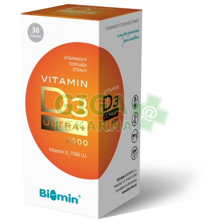 Biomin VITAMIN D3 ULTRA+ 7000 I.U. 30 tobolek - GigaLékárna.cz