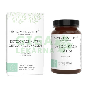 Biovitality Detoxikace + játra bylinná směs 30 tobolek - GigaLékárna.cz