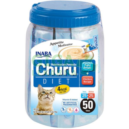 Churu Cat Vet Diet Purée Tuna&Chicken Varieties 50x14g - GigaLékárna.cz