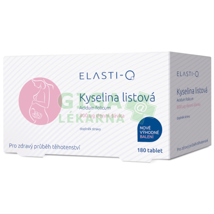 Elasti-Q Kyselina listová 800 180 tablet - GigaLékárna.cz