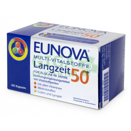 EUNOVA multivitamín 50+ - 60 kapslí - GigaLékárna.cz