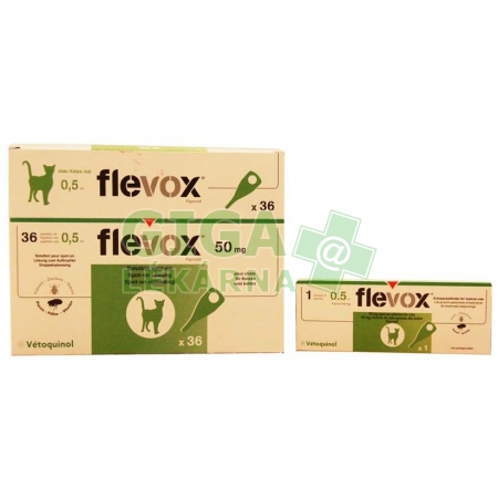 Flevox 50mg spot-on cat a.u.v. sol 1x0,5ml - GigaLékárna.cz