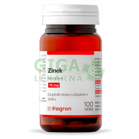 Genomics Zinek 15mg 100tbl. - GigaLékárna.cz