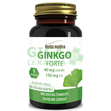 Ginkgo forte extrakt 40mg 80 kapslí - GigaLékárna.cz