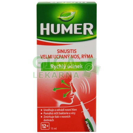 Humer Sinusitis velmi ucp.nos rýma 15ml Nosn.sprej - GigaLékárna.cz
