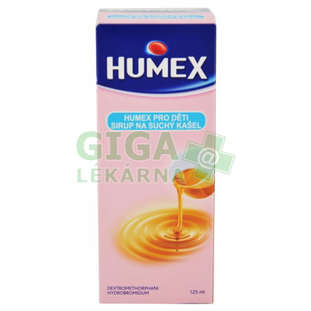 Humex pro děti na suchý kašel sirup 125ml - GigaLékárna.cz