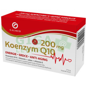 Koenzym Q10 200mg 30 tobolek Galmed - GigaLékárna.cz
