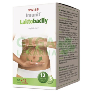 Laktobacily SWISS Imunit 60+12 tobolek ZDARMA - GigaLékárna.cz