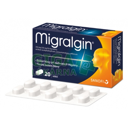 Migralgin 20 tablet - GigaLékárna.cz