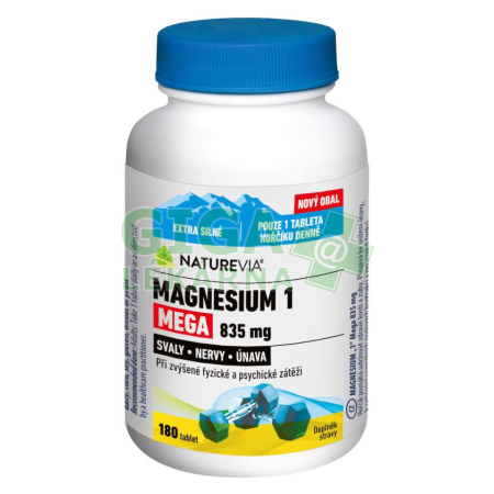 NatureVia Magnesium 1 Mega 835mg 180 tablet - GigaLékárna.cz