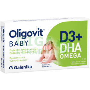 Oligovit Baby D3+DHA omega 30 tobolek Galenika - GigaLékárna.cz