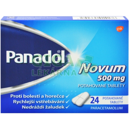 Panadol Novum 500mg 24 tablet - GigaLékárna.cz