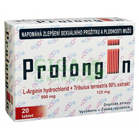 Prolongin tablety 20 - L-Arginin + Tribulus terrestris - GigaLékárna.cz