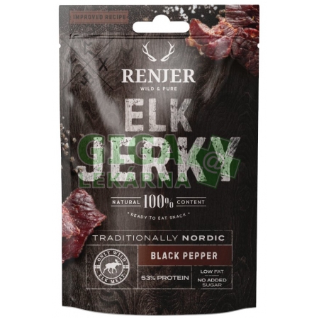 RENJER Modern Nordic Elk (Losí) Jerky Black Pepper 25g - GigaLékárna.cz