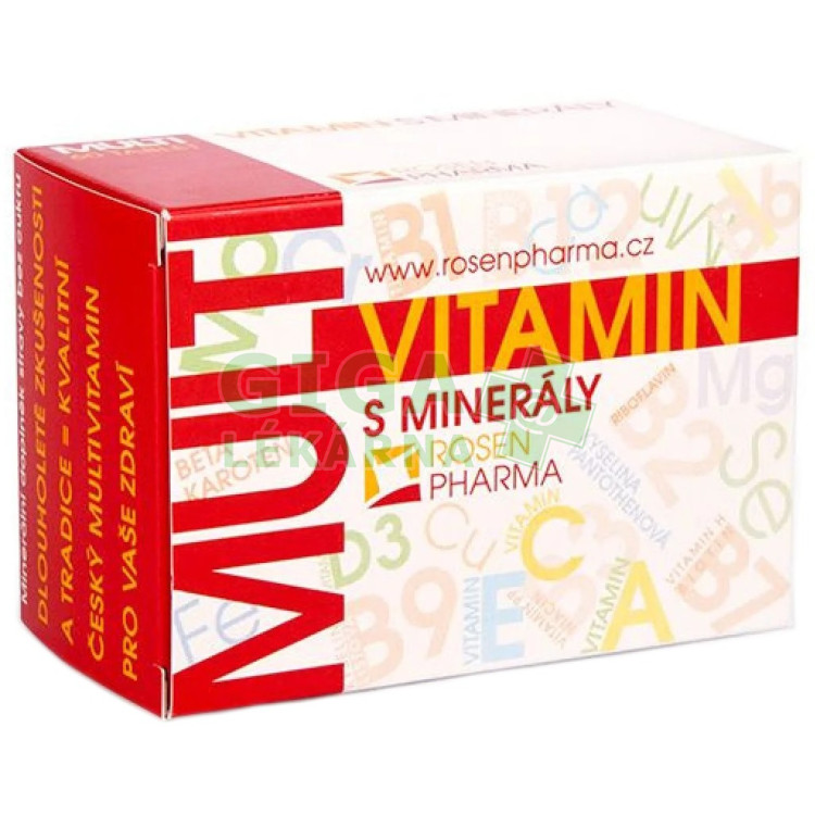Rosen Multivitamin s minerály 60 tablet - GigaLékárna.cz
