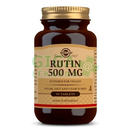 Solgar Rutin 500mg 50 kapslí - GigaLékárna.cz