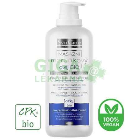 SynCare Masážní meruňkový olej BIO 500ml - GigaLékárna.cz
