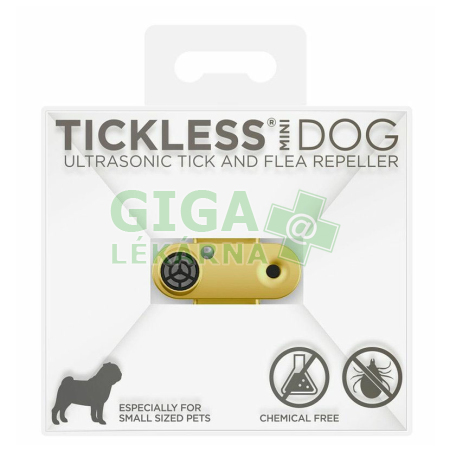 Tickless Mini dog Odpuzovač klíšťat a blech zlatá - GigaLékárna.cz