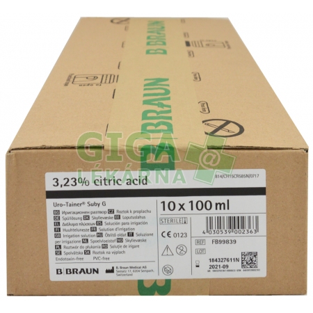 Uro tainer Suby G 10X100ml - GigaLékárna.cz