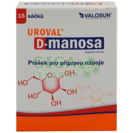 Uroval D-manosa 15 sáčků - GigaLékárna.cz